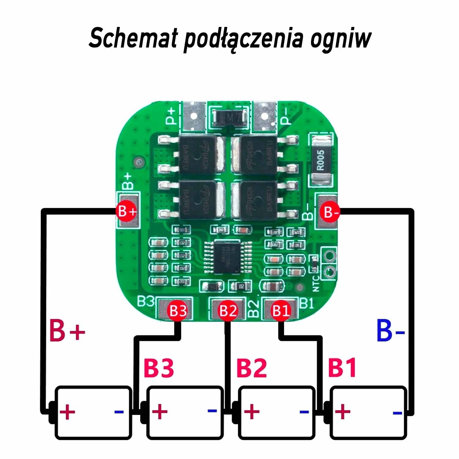 BMS, Elektroweb, Multicolor, 20A, 16.8V - eMAG.ro