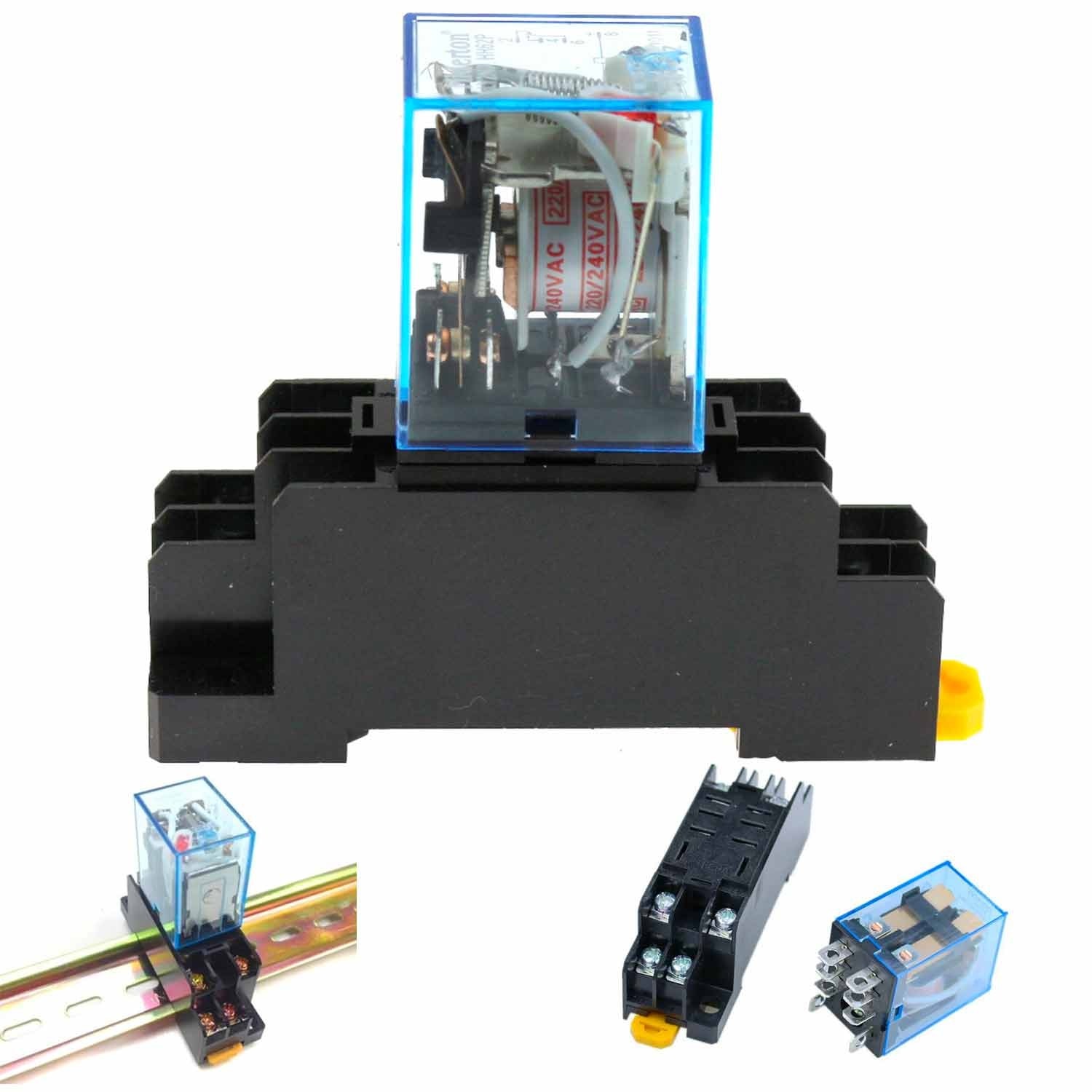 Contactor releu cu baza, Elektroweb, 230V - eMAG.ro