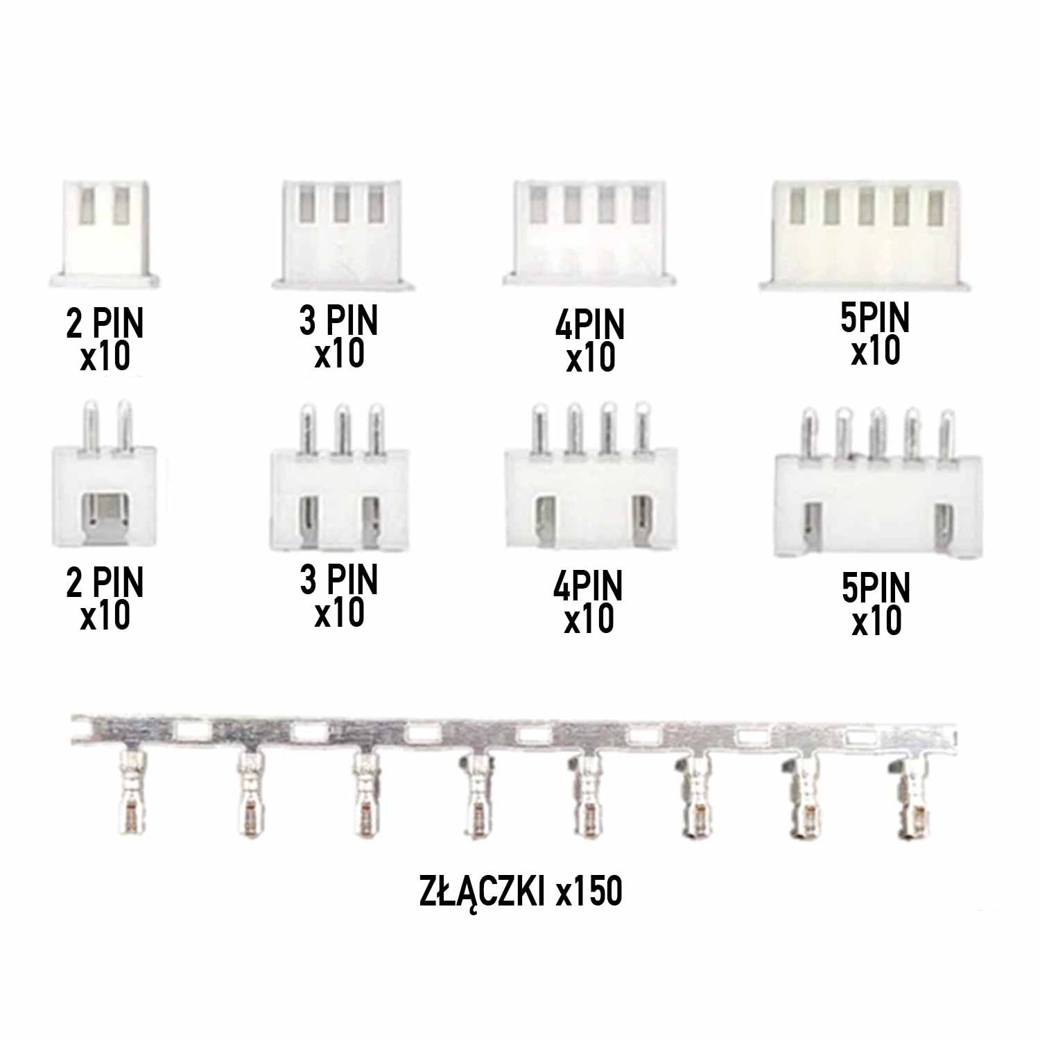 Set 230 conectori, Elektroweb, Plastic, Alb - eMAG.ro