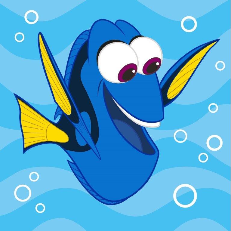 Prosop Nemo - Finding Dory 30 X 30 cm No.1 - eMAG.ro