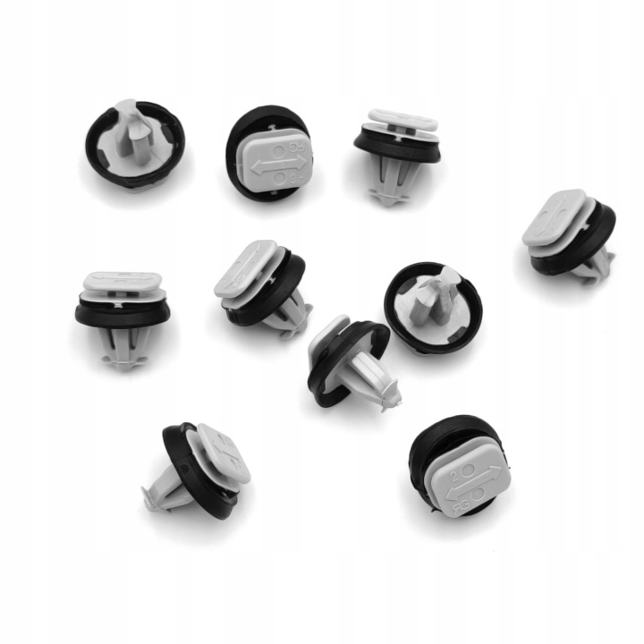 Set 10 cleme fixare. Compatibil cu Iveco Daily, Gri/Negru - eMAG.ro