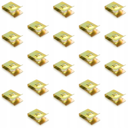 Set 20 cleme montare auto, Metal, Auriu - eMAG.ro