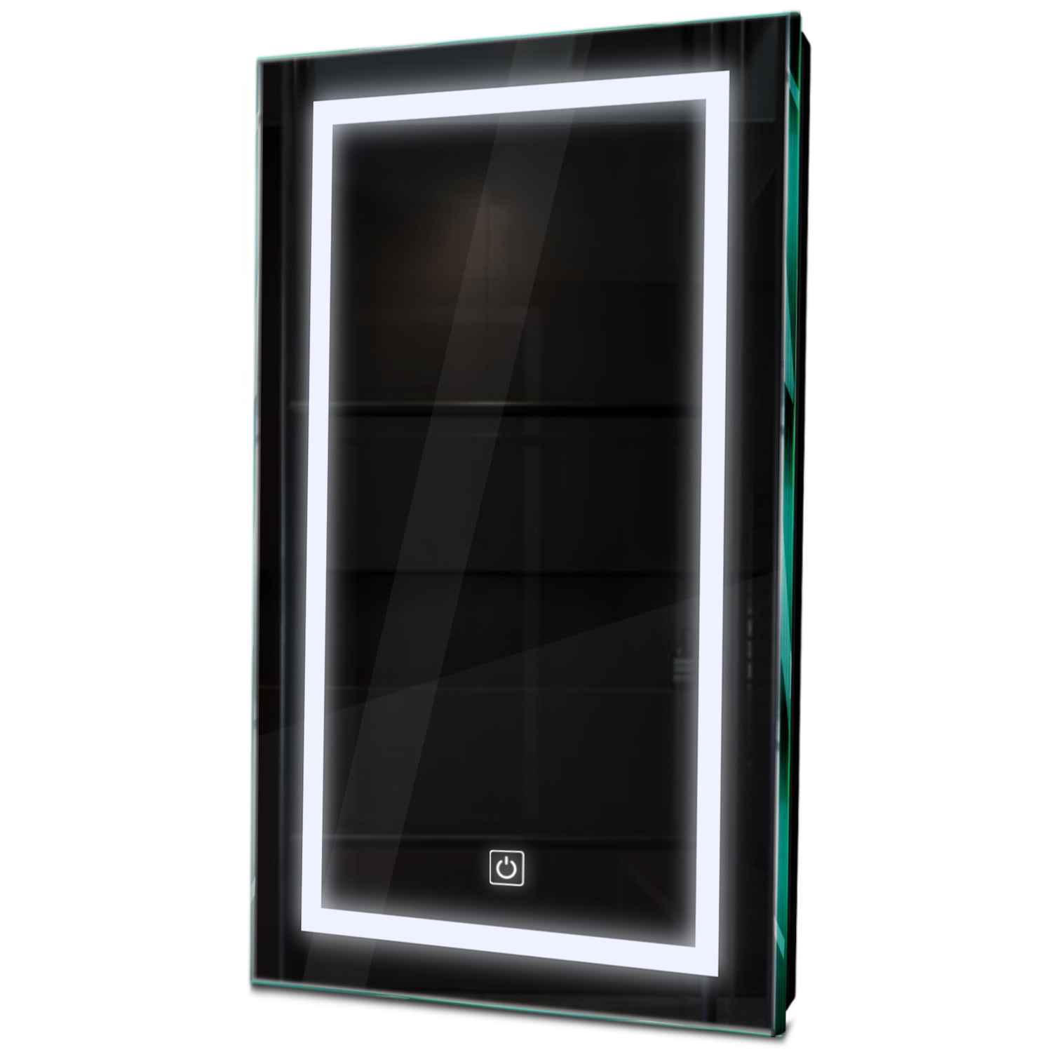 Oglinda LED Verticala 50x80 cm, cu buton touch pentru baie sau dormitor ...