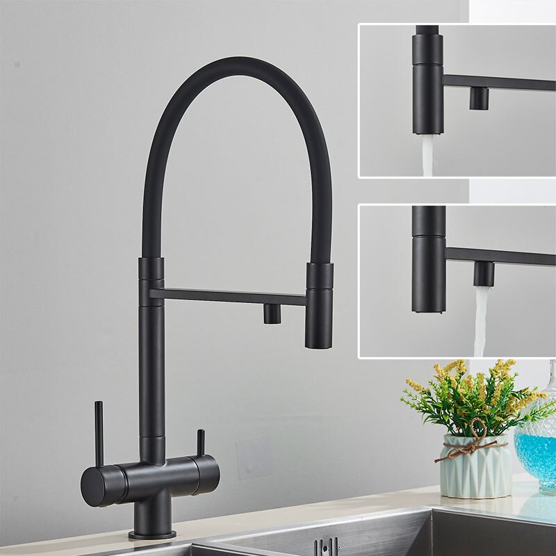 Baterie 3 cai AQUAROO, dus flexibil, pentru filtru apa, seria Ultra ...