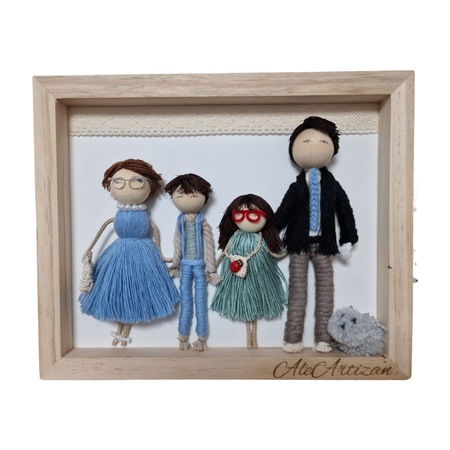 Decoratiune de interior tip papusa din macrame AleArtizan ...