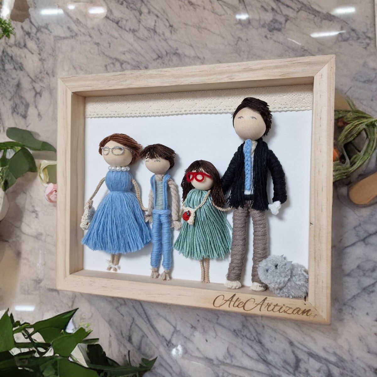 Decoratiune de interior tip papusa din macrame AleArtizan ...