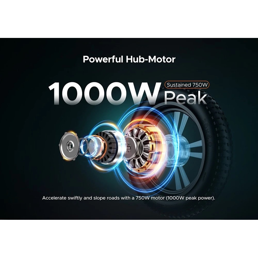 Електрически велосипед Engwe M20, 750W, 2 батерии x 26Ah, автономност 150 км, максимална скорост ...