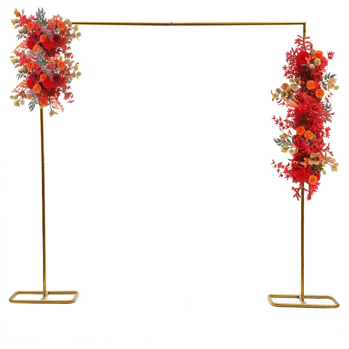 Arcada decor petreceri, forma patrata, 2x2 m, cadru metalic, auriu ...