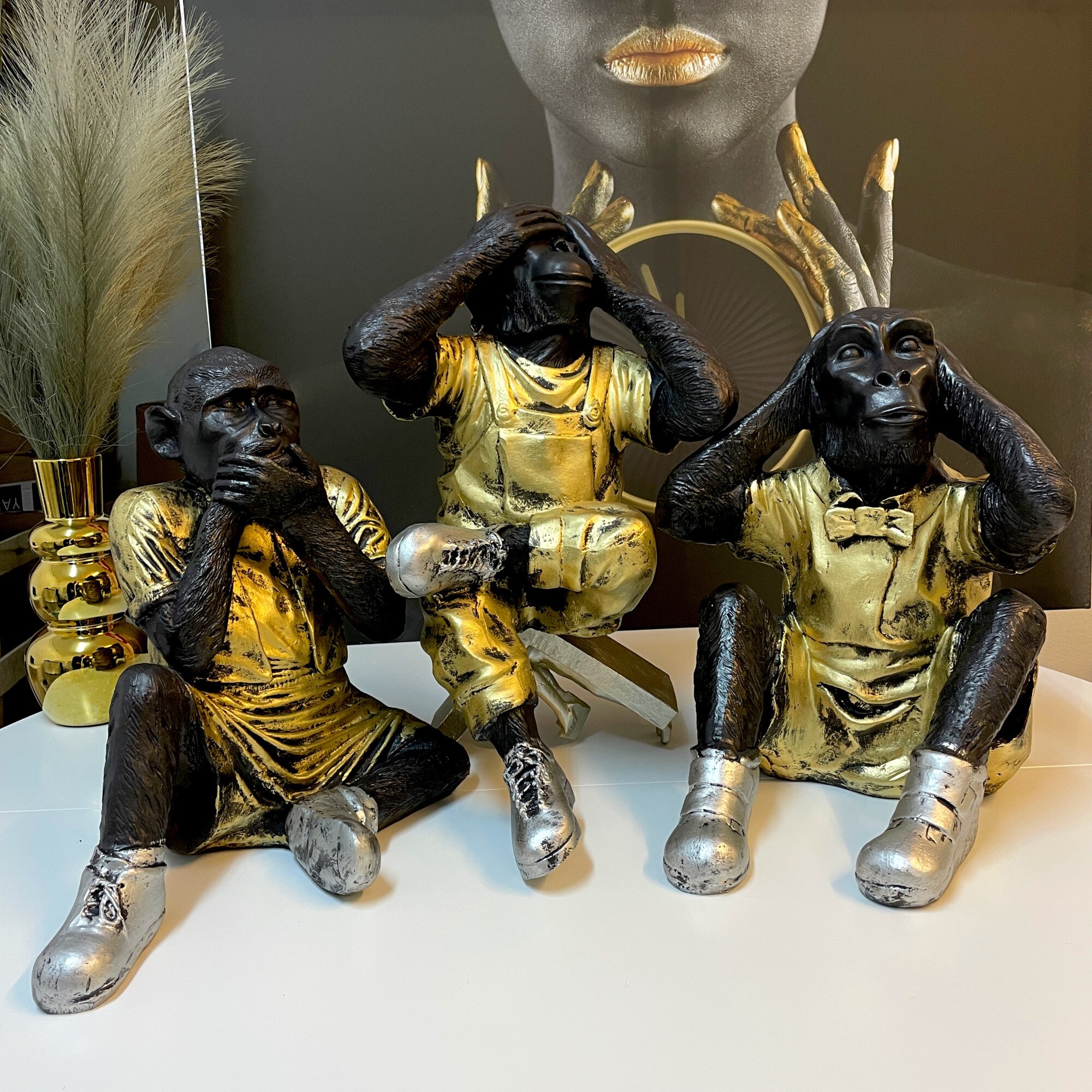 Set maimute inteligente, gold, big size - eMAG.ro