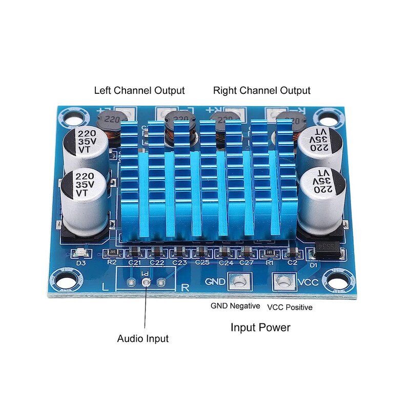 Modul de amplificare audio HD, XH-A232, JENUOS®, Design cu doua canale ...