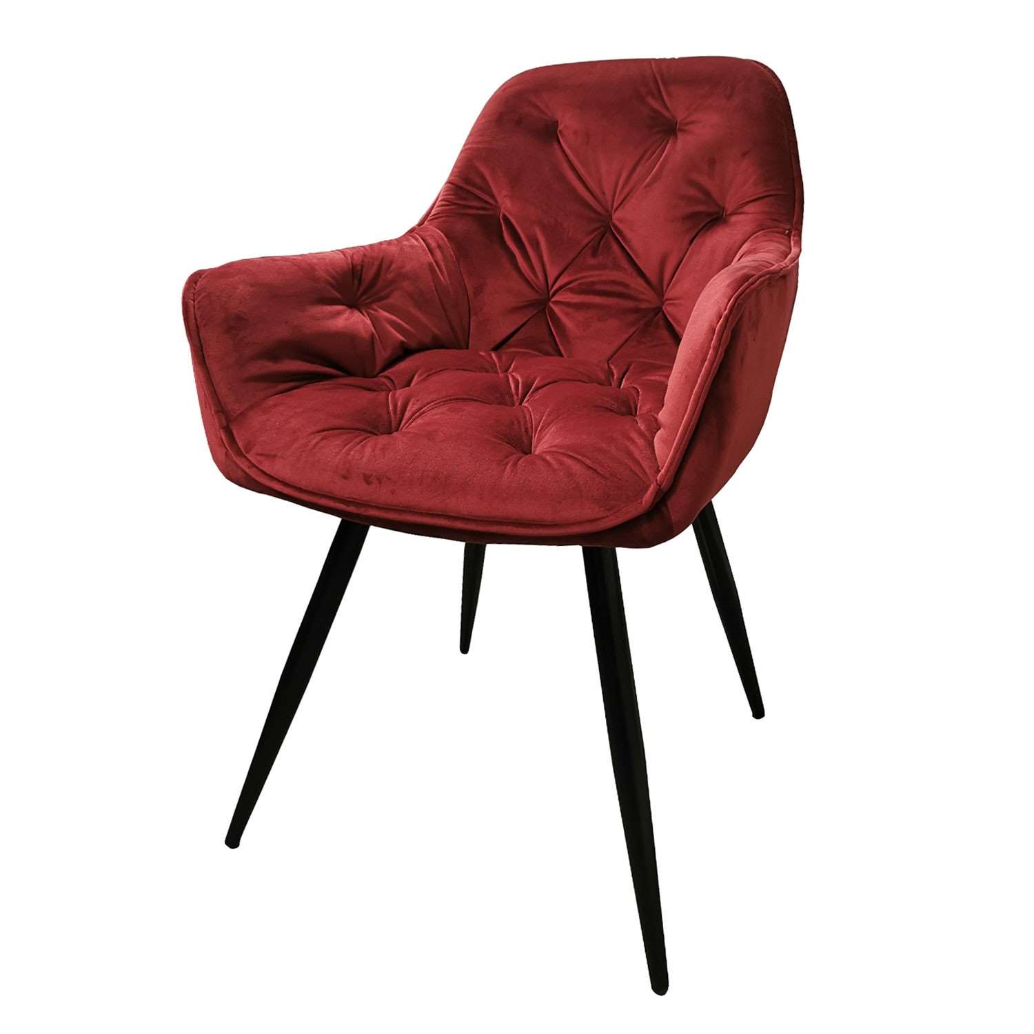 Scaun Tapitat TOKIO, Negru/ Claret, 58x86x48 cm - eMAG.ro