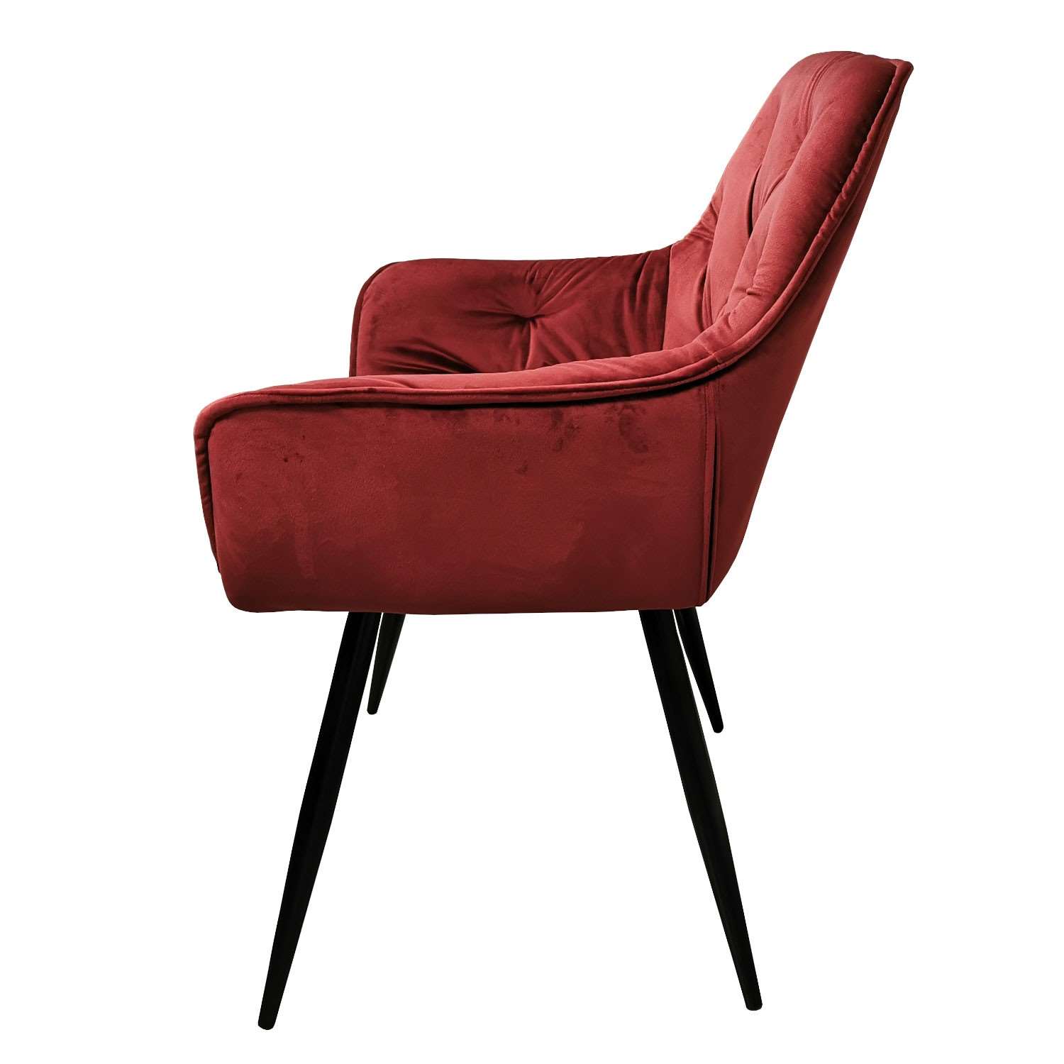 Scaun Tapitat TOKIO, Negru/ Claret, 58x86x48 cm - eMAG.ro
