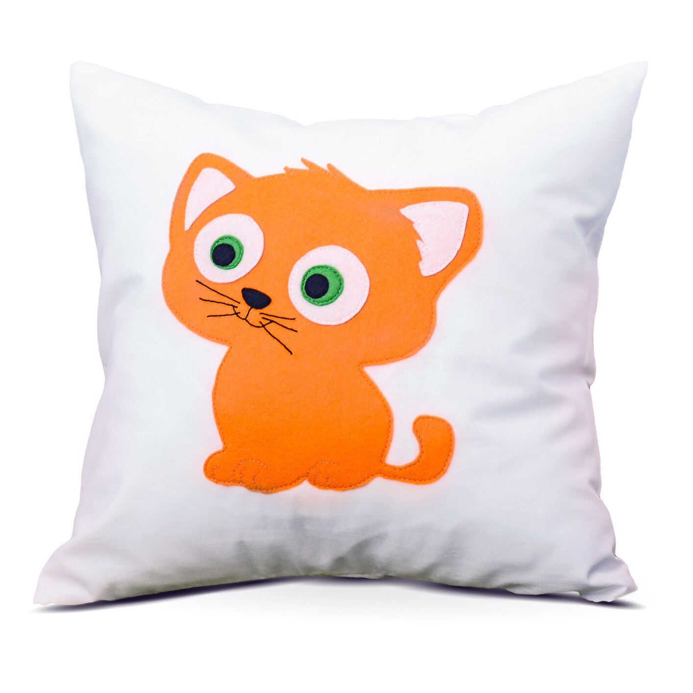 Perna pentru copii cu Pisica Tania, 40 x 40 cm - eMAG.ro