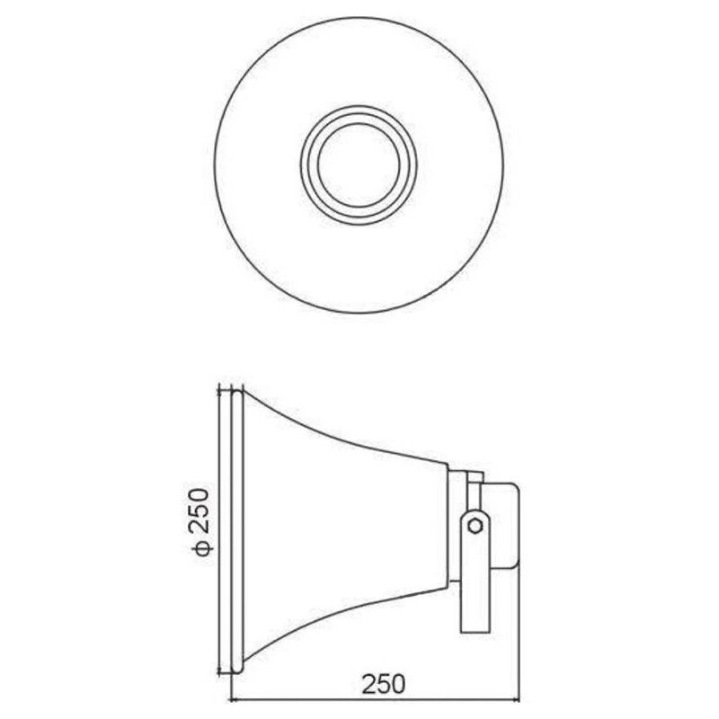 Difuzor tip goarna de exterior, 25W, 8 OHM, 12 inch - eMAG.ro