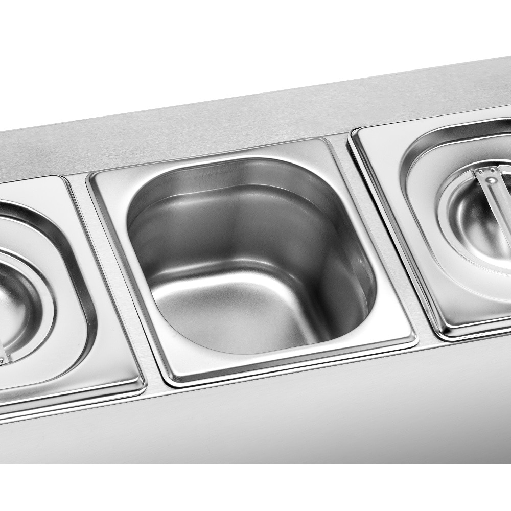 Set de 4 Recipiente Alimentare GN 1/6, Forgast, cu Capac, Inox - eMAG.ro