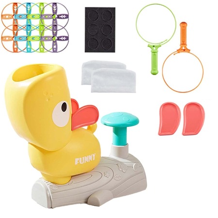 Set Interactiv Lansator de Discuri Rotative, Ratusca, 8 Discuri, Galben ...