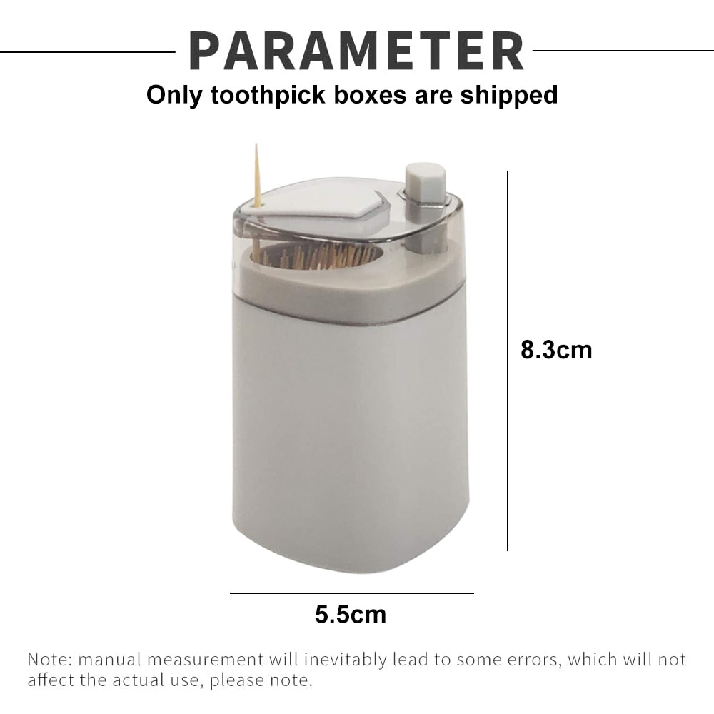 Dispenser pentru scobitori, Gri - eMAG.ro