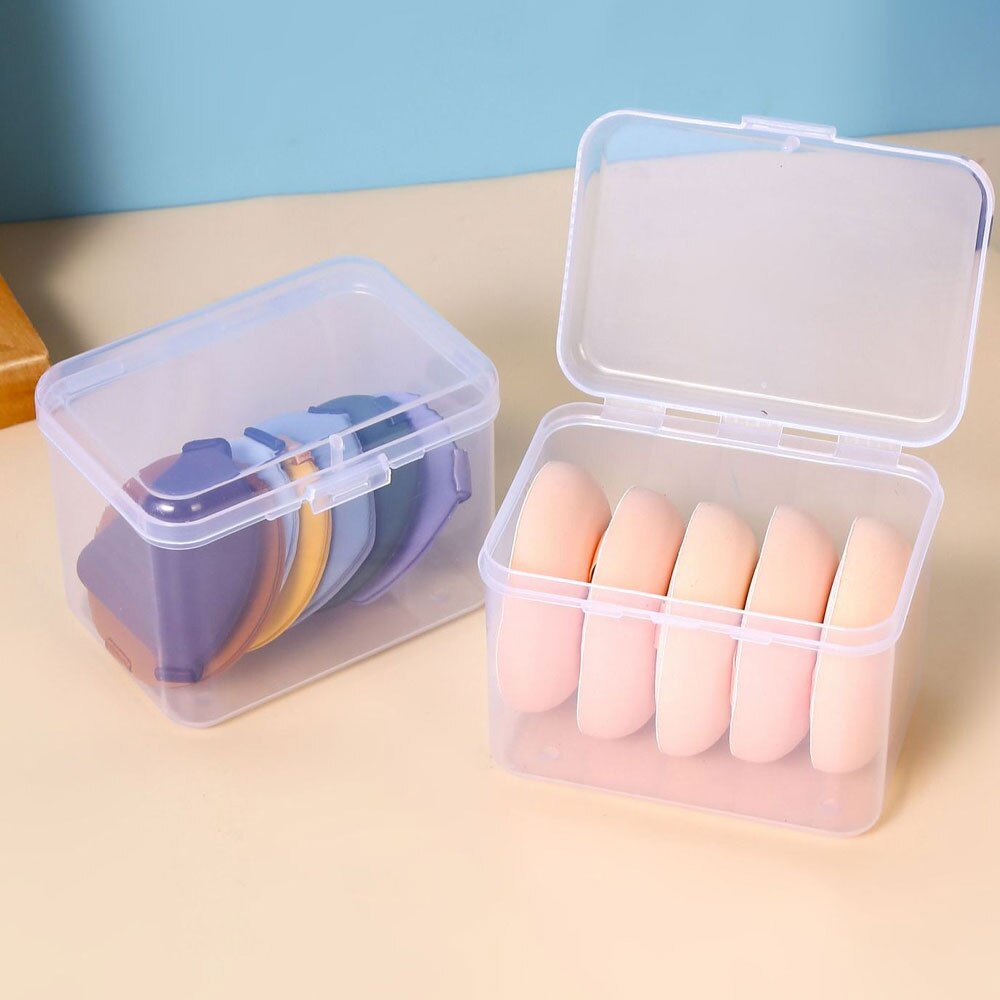 Set 4 cutii depozitare, Plastic, Transparent - eMAG.ro