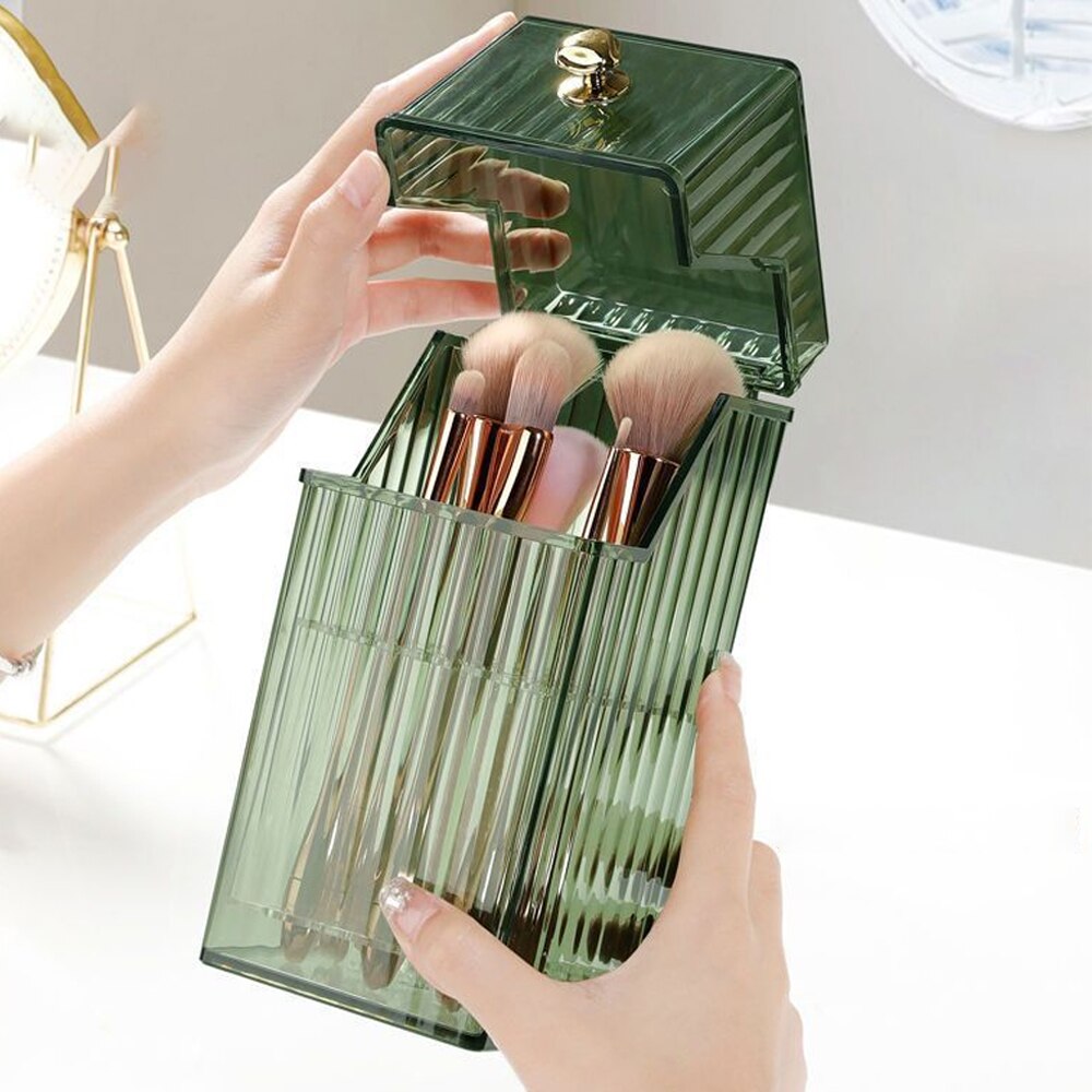 Organizator pentru pensule machiaj, Verde - eMAG.ro