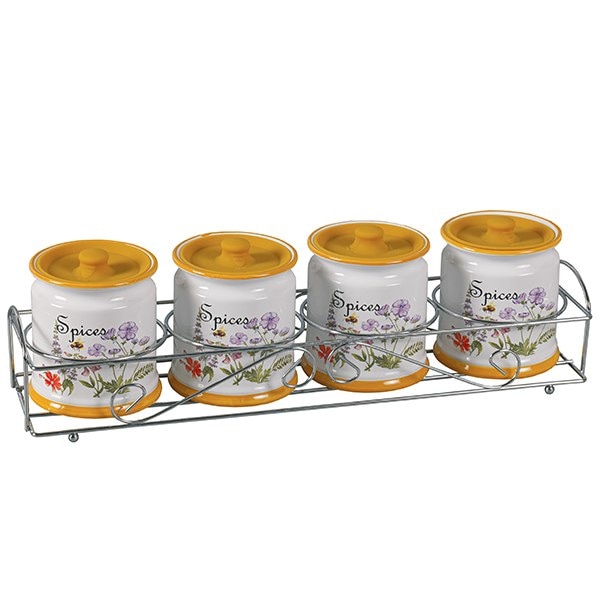 Set 4 recipiente de bucatarie, Maestro, Ceramica, Multicolor - eMAG.ro
