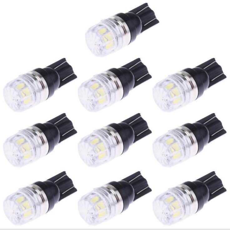 Set 10 becuri auto LED, 12 V, Lumina alba - eMAG.ro