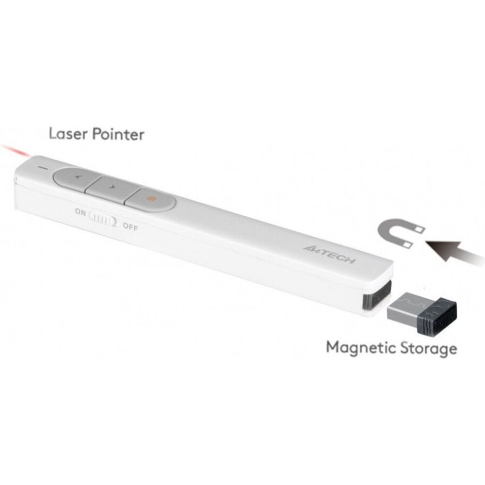 Безжичен презентер A4TECH LP15, Бял - eMAG.bg