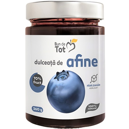 Dulceata de Afine, 100% naturala cu 70% fruct, fara zahar, fara ...