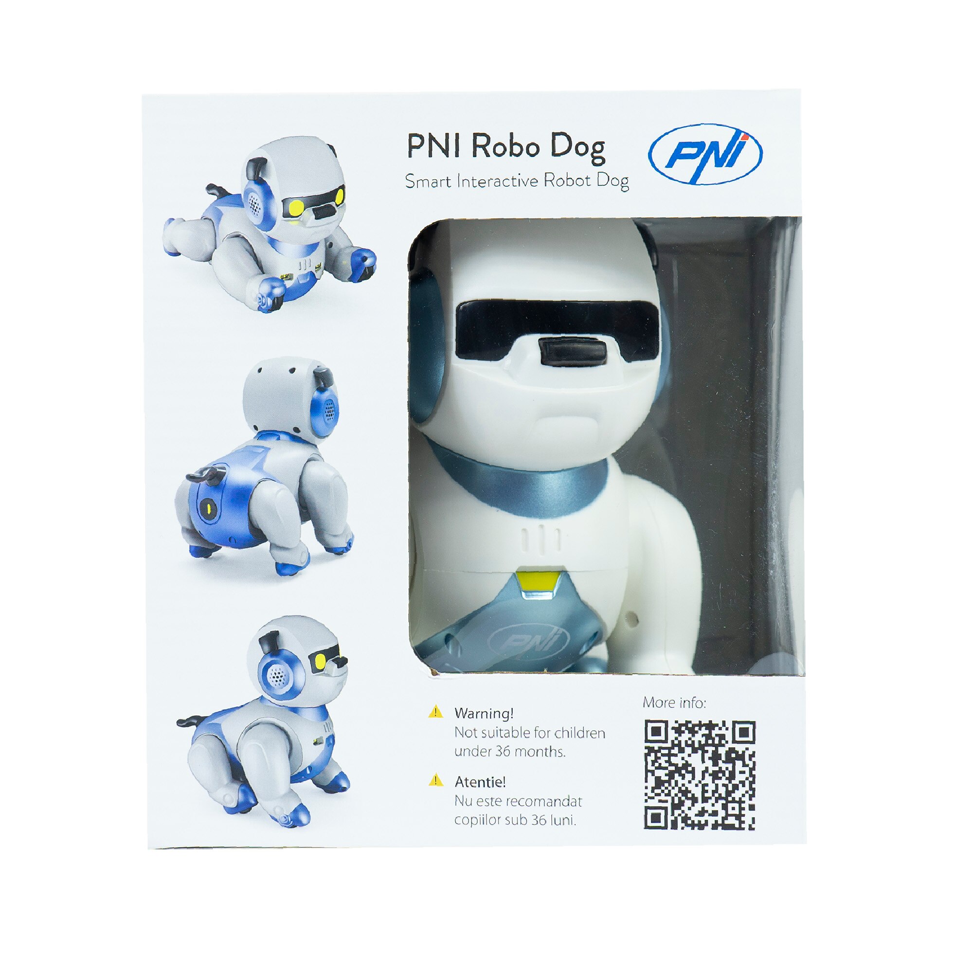 Robot inteligent interactiv PNI Robo Dog, control vocal, butoane ...