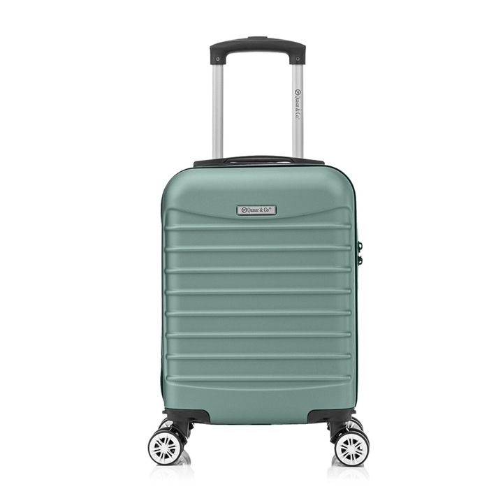 Troler cabina avion Quasar & Co.®, 40x30x20cm, bagaj de mana, valiza cu ...