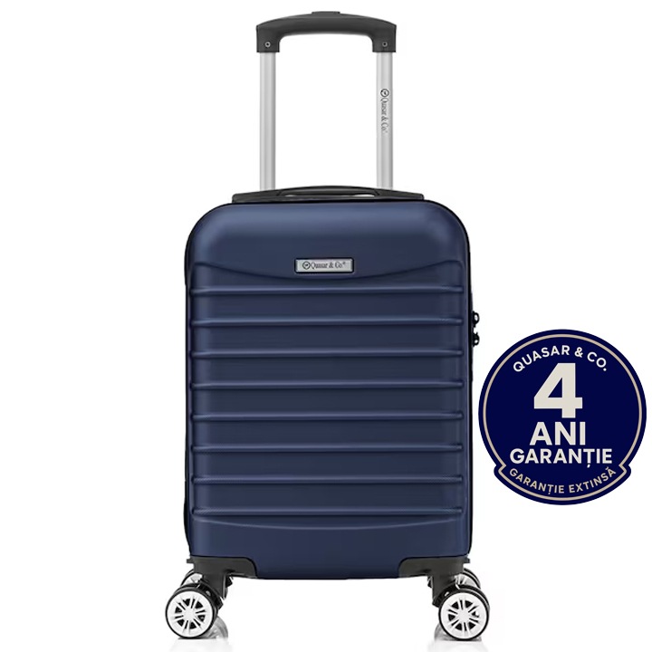 Troler cabina avion Quasar & Co.®, 40x30x20cm, bagaj de mana, troller ...