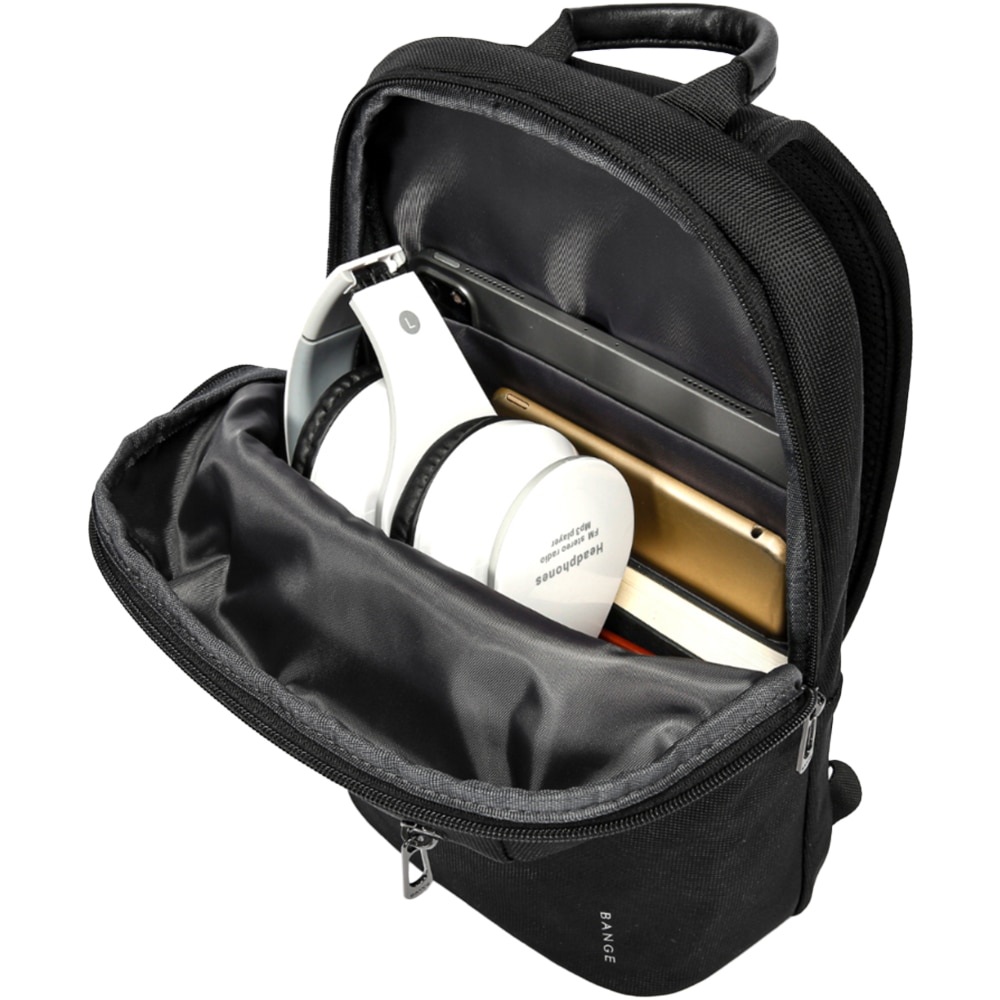 Rucsac crossbody unisex, spate moale cu buzunar antifurt, din poliester ...