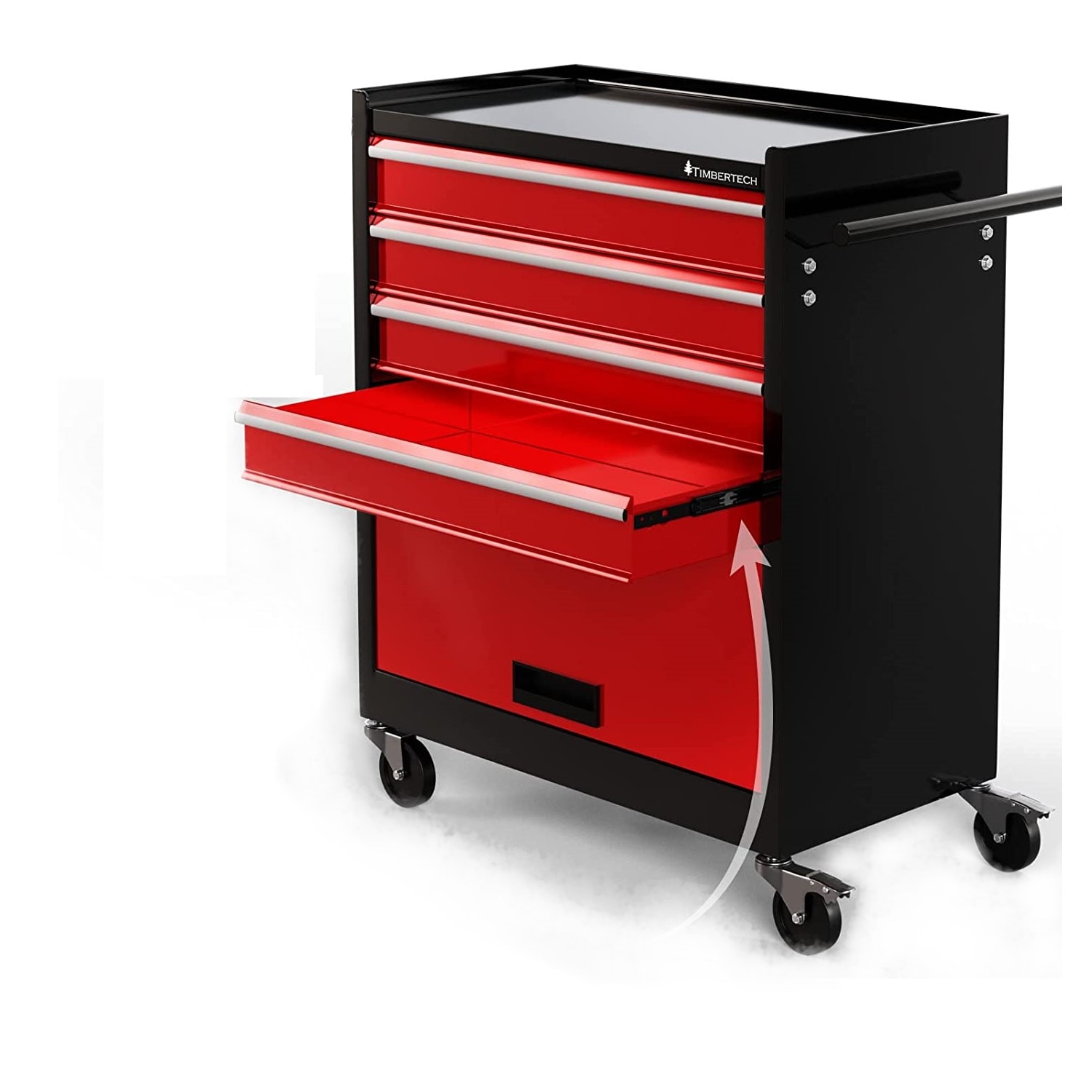 Dulap modular pe roti pentru scule, 4 sertare, blocabil, 2 chei, otel ...