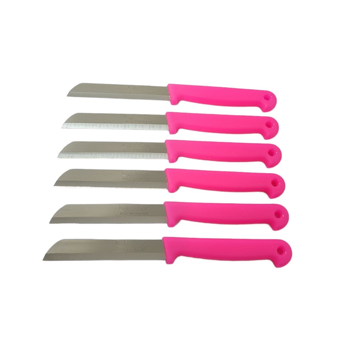 Set 6 cutite pentru curatat legume, 9cm, roz, Solingen - eMAG.ro