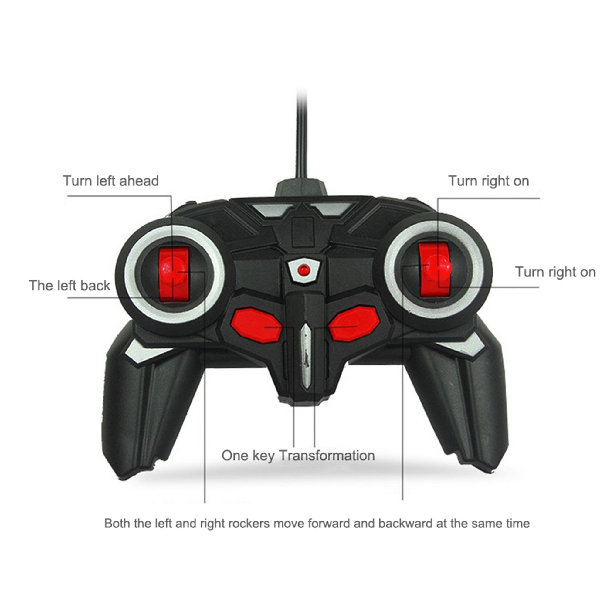 Masina si Robot Cu Telecomanda 2 In 1, albastru - eMAG.ro