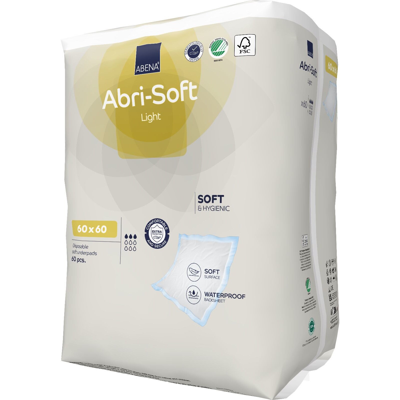 Aleze absorbante pentru Pat NextFarma® Abri Soft Light 850 ml - 60 x 60 cm, 60 buc - eMAG.ro