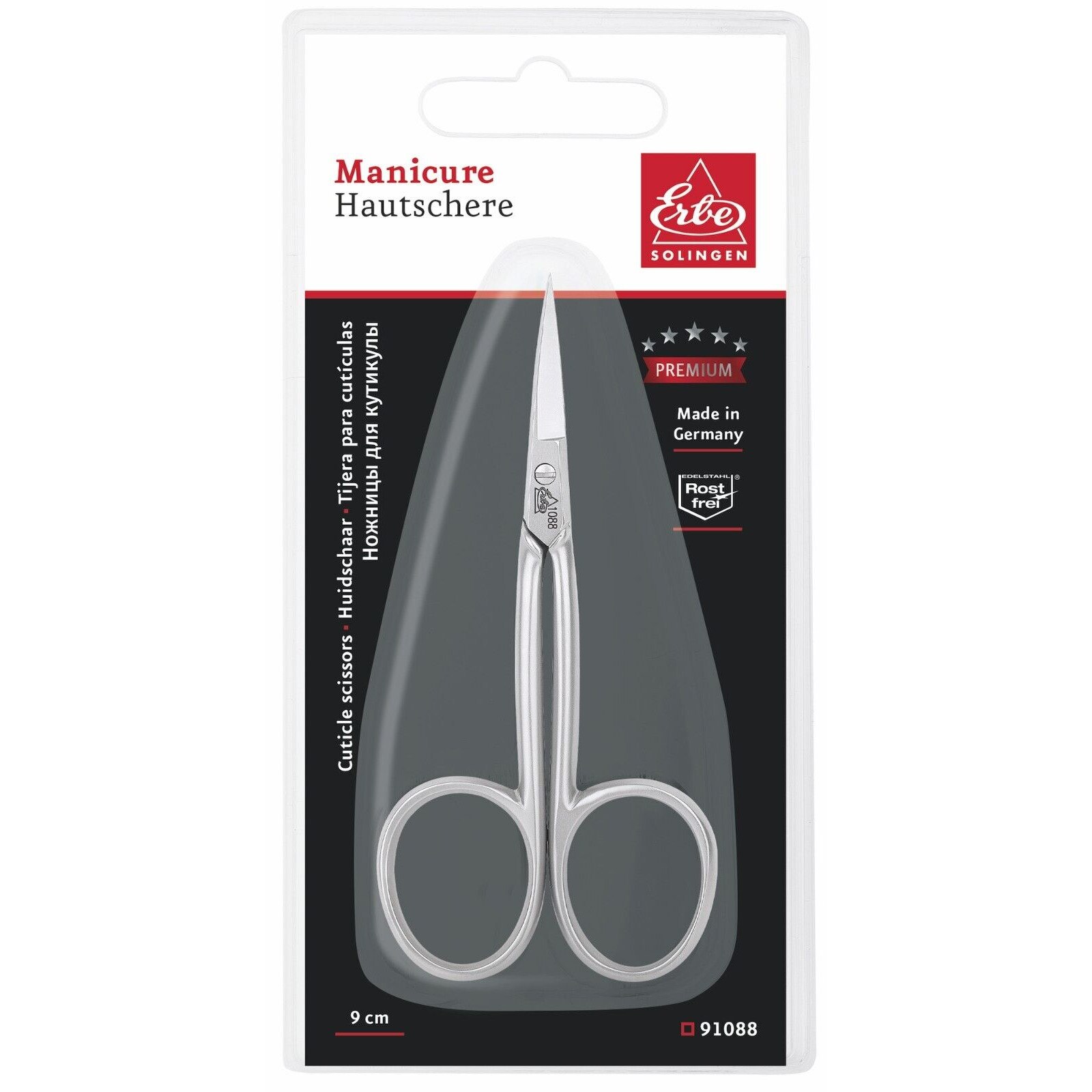 Forfecuta de cuticule profesionala (91088), stil retro, 9 cm, linia ...