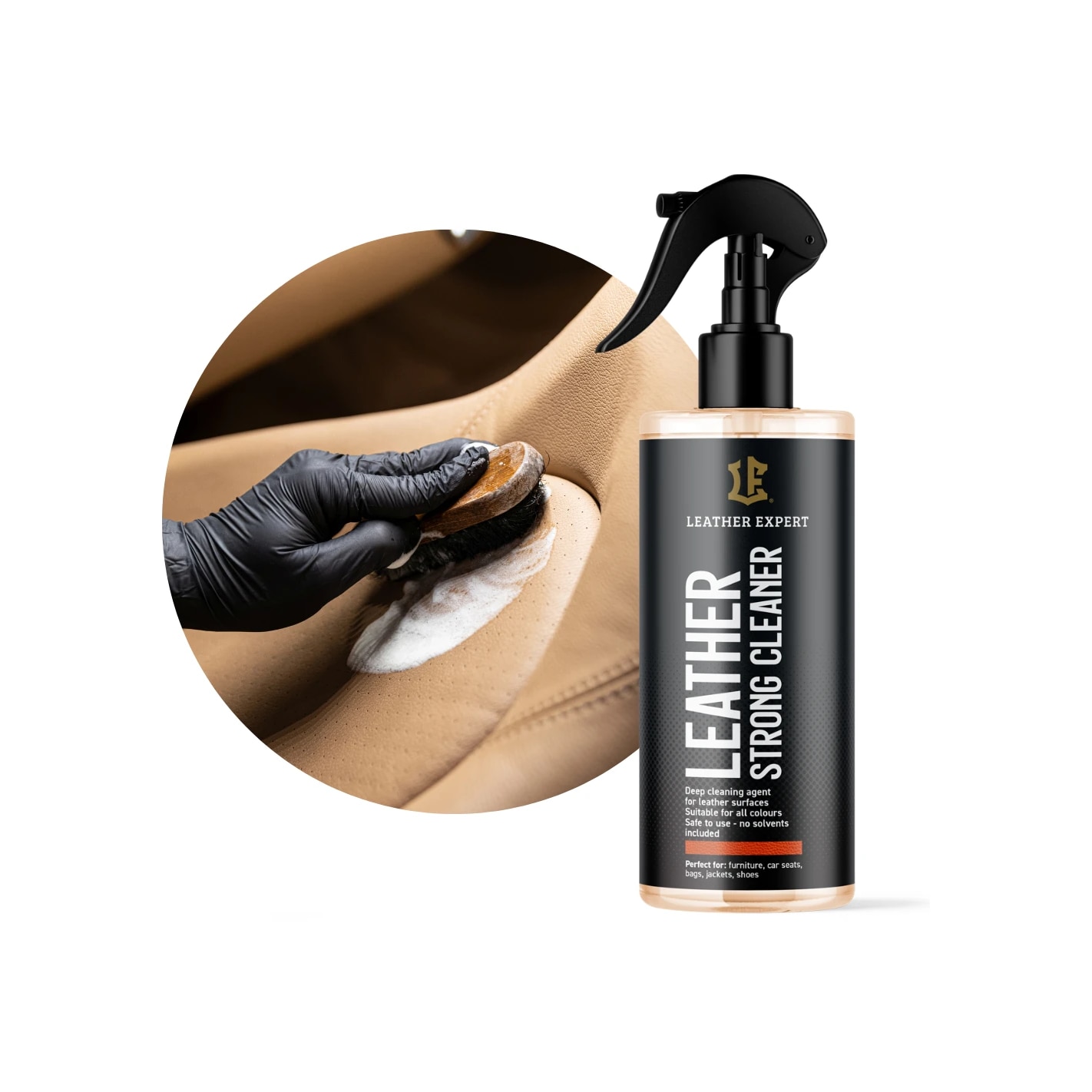 Solutie puternica de curatat pielea LEATHER EXPERT Strong Cleaner 500ml ...