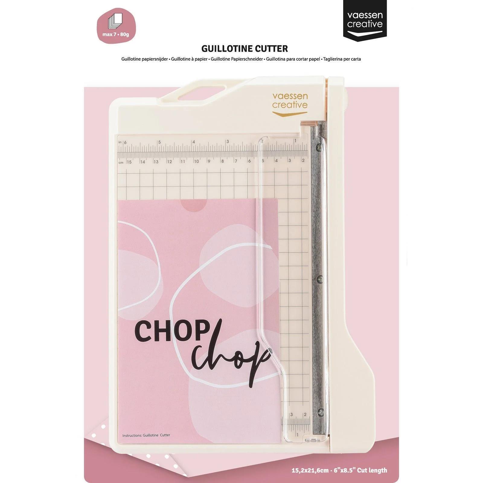 Ghilotina 21,6 cm, pentru taiat hartie, carton, pluta, fetru, vinyl ...