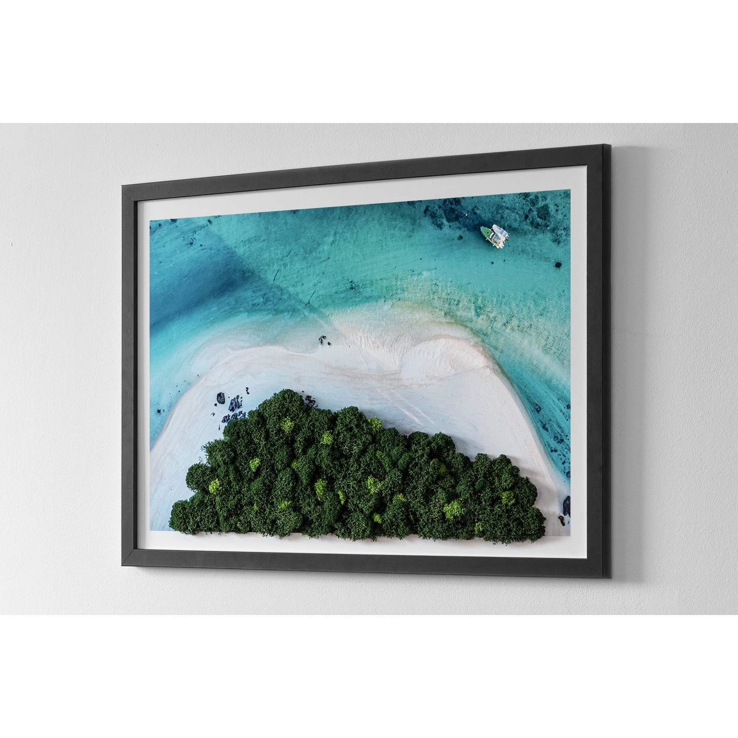 Moha kép, Zuzmók, MDF, Azúrkék Strand, Kék, 60x40 cm ...