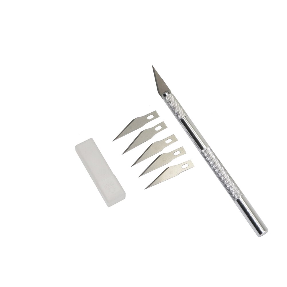 Cutter Metalic de Tip Bisturiu pentru Taieturi de Precizie cu 5 Lame de ...