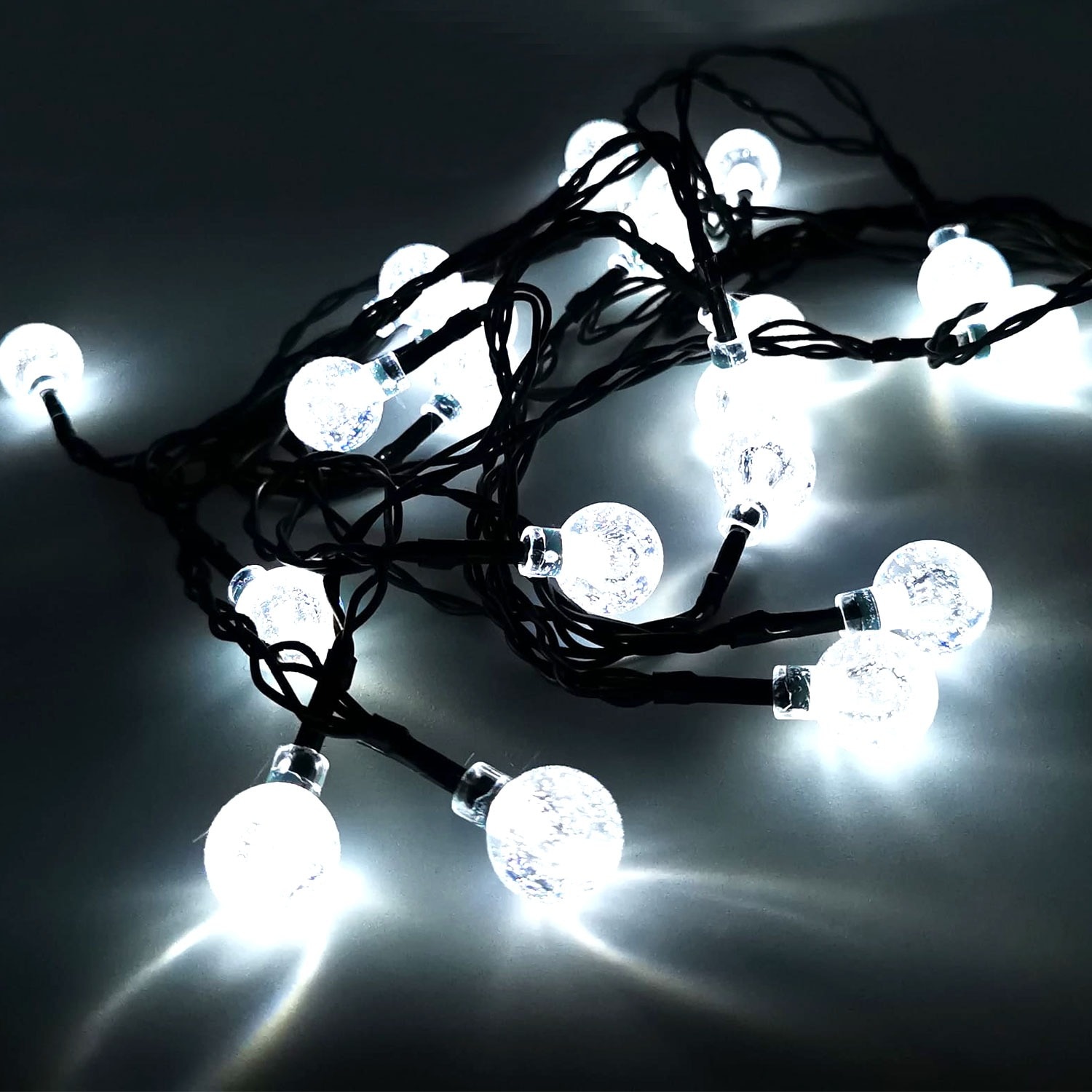 Tzachebot Füzér, 20 LED izzó, napelemes töltéssel, hossza 5 m, kültérre ...