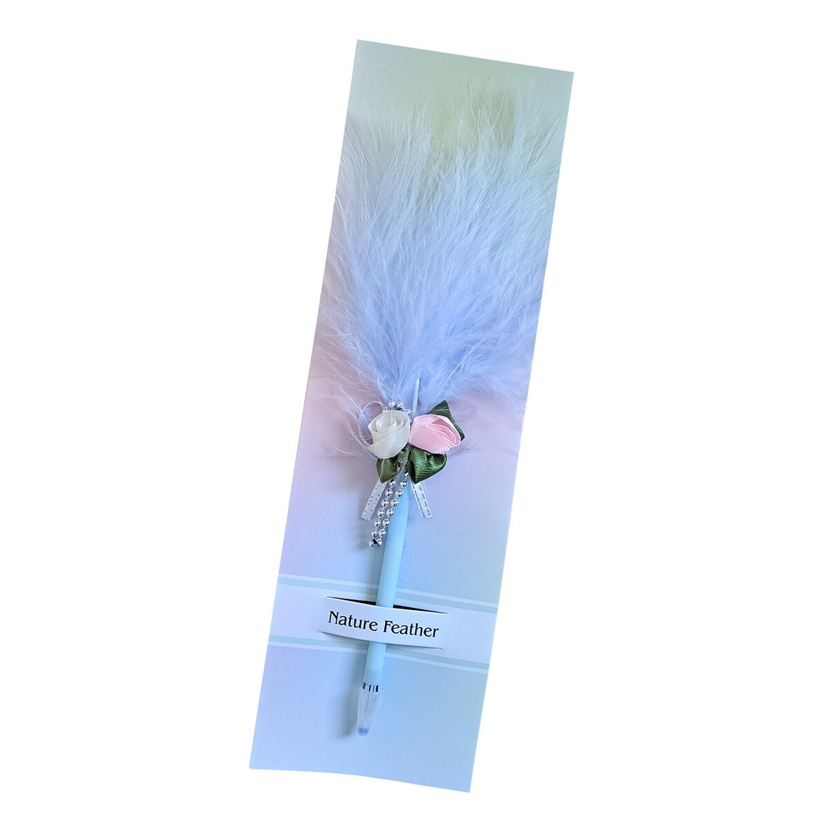 Pix Feather Writer, cu pana si accesoriu, elegant, Naimeed D5230, Bleu ...
