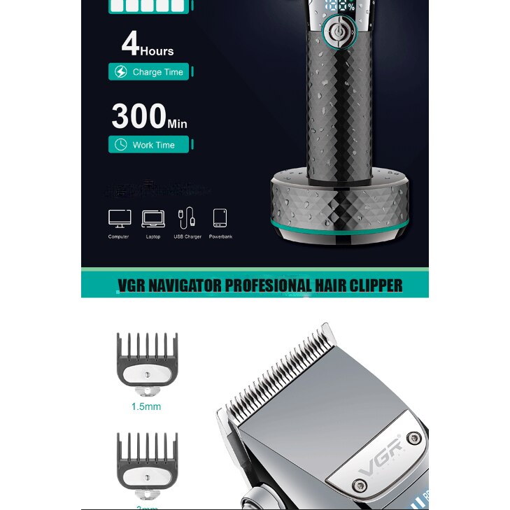 Aparat de tuns si ras parul VGR Navigator Profesional - eMAG.ro