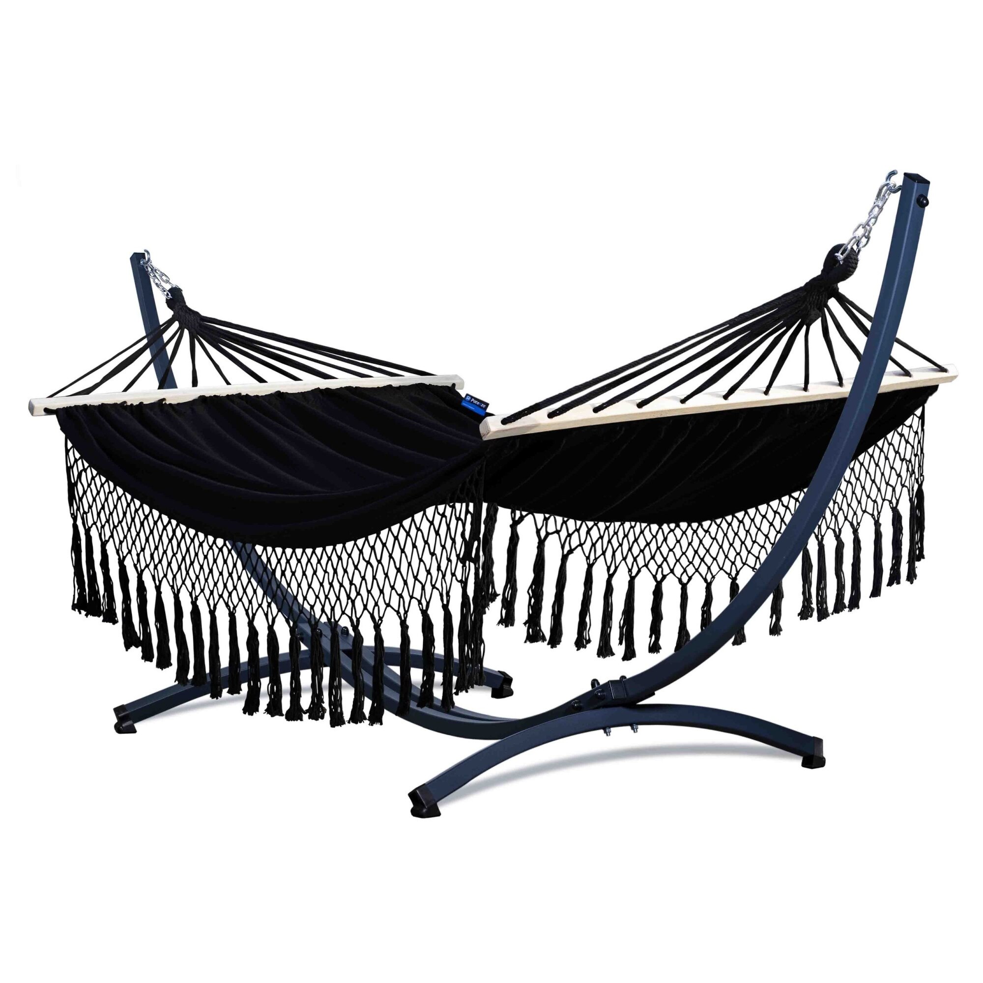 Hamac cu suport, Potenza, Santia, 2 locuri, Bumbac, galvanizat,160 x ...