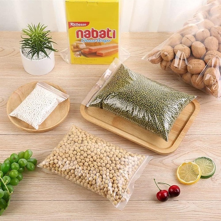Set 10 Pungi de plastic Resigilabile, ZipLock, 140 x 100mm ...