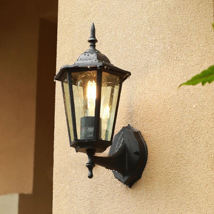 Aplica LED de gradina, lampa de fatada, BELLIS, exterior, E27, Lanterna ...