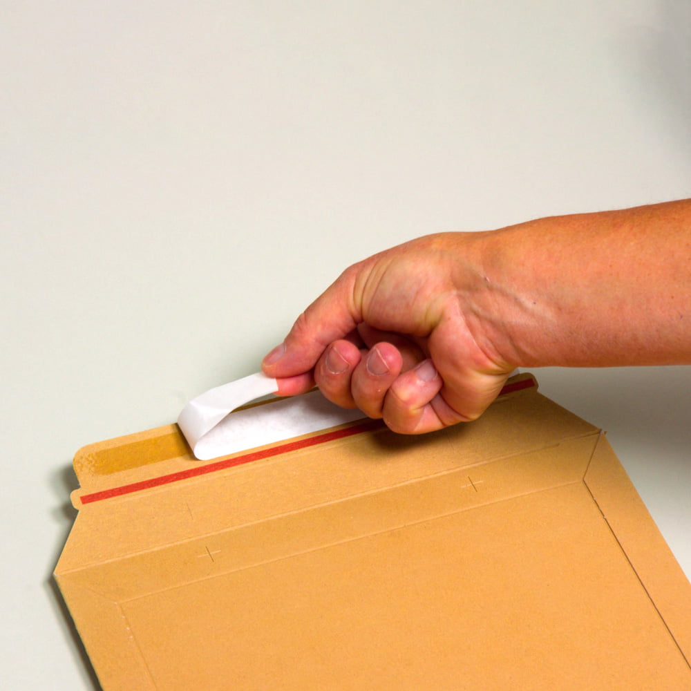 Plic curier, carton solid cu adeziv, maro, B4 25x35,3+6,5cm - eMAG.ro