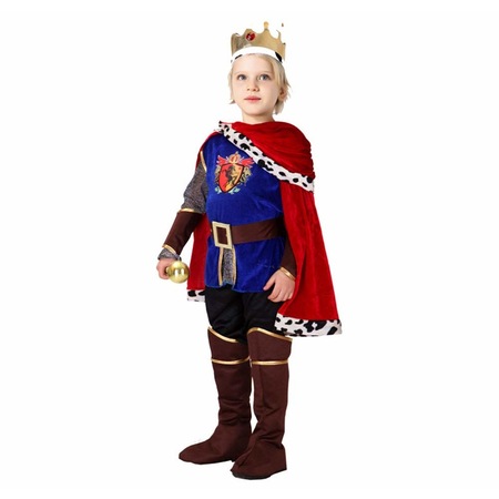 Costum Rege Medieval pentru baieti, Party Chili®, Multicolor, L - eMAG.ro
