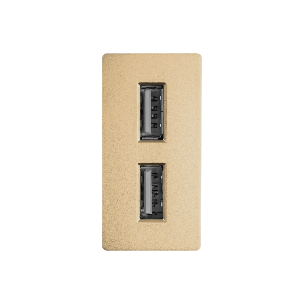 Modul Priza USB 2.4A 5V LUXION, Auriu - eMAG.ro