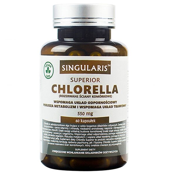 Хранителна добавка Chlorella, Singularis, 60 капсули - eMAG.bg